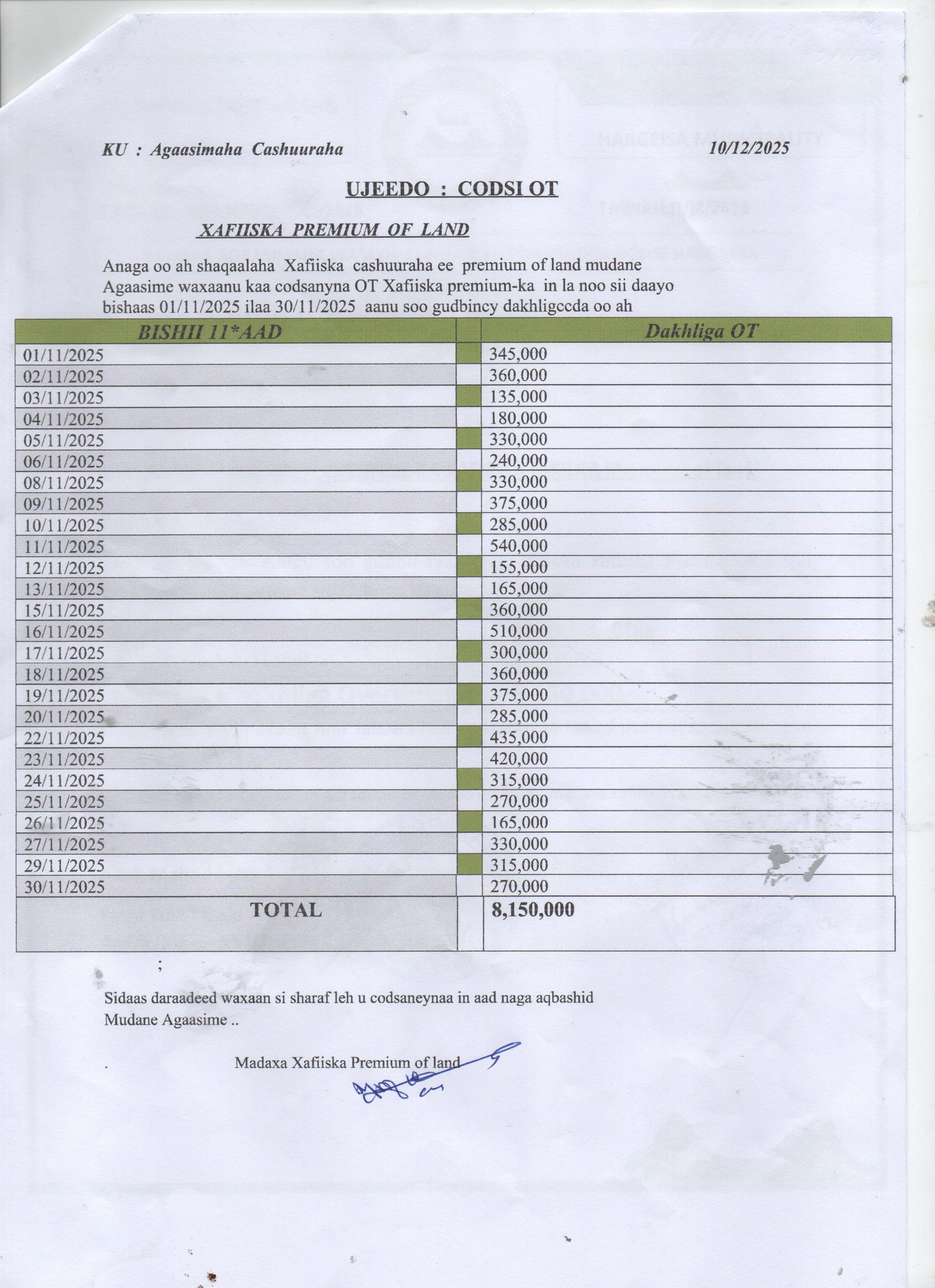 Bill Details